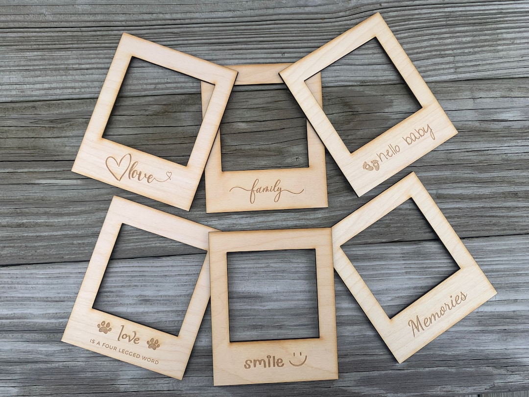 Wooden Polaroid Magnets/small Magnet Frame/magnetic Frame - Etsy