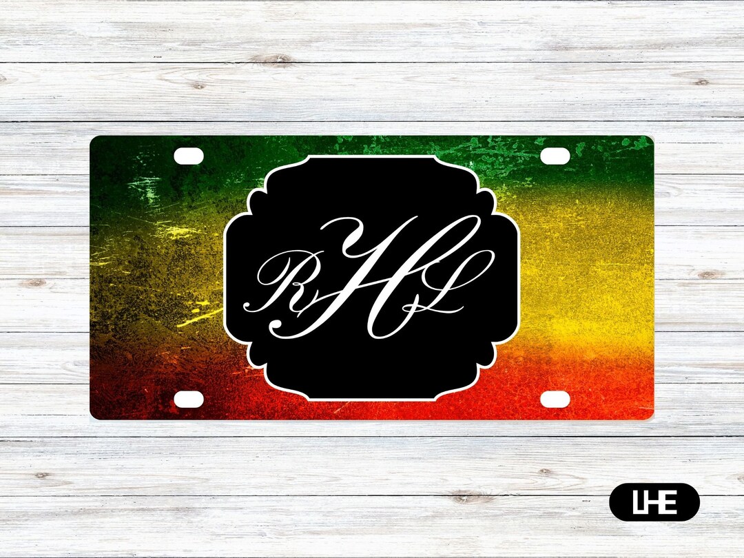 Rasta Car Tag – Juneteenth Car Tag - License Plate - Personalized Car ...