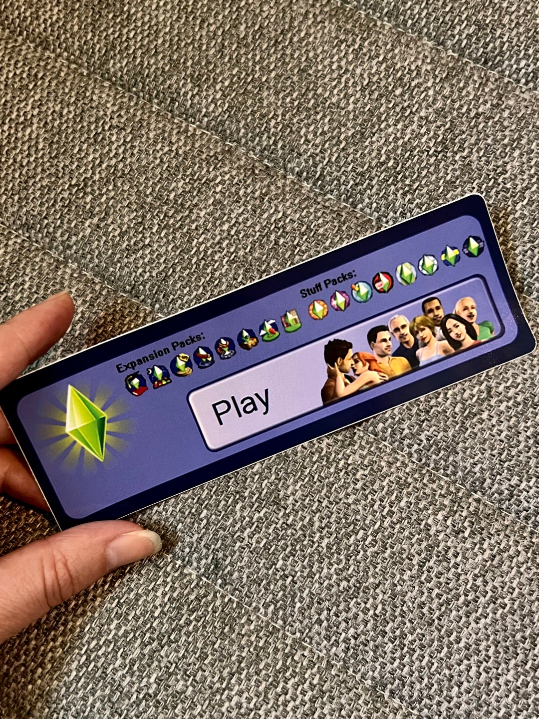 The Sims 2 Play Button - Notebook Sticker - Etsy