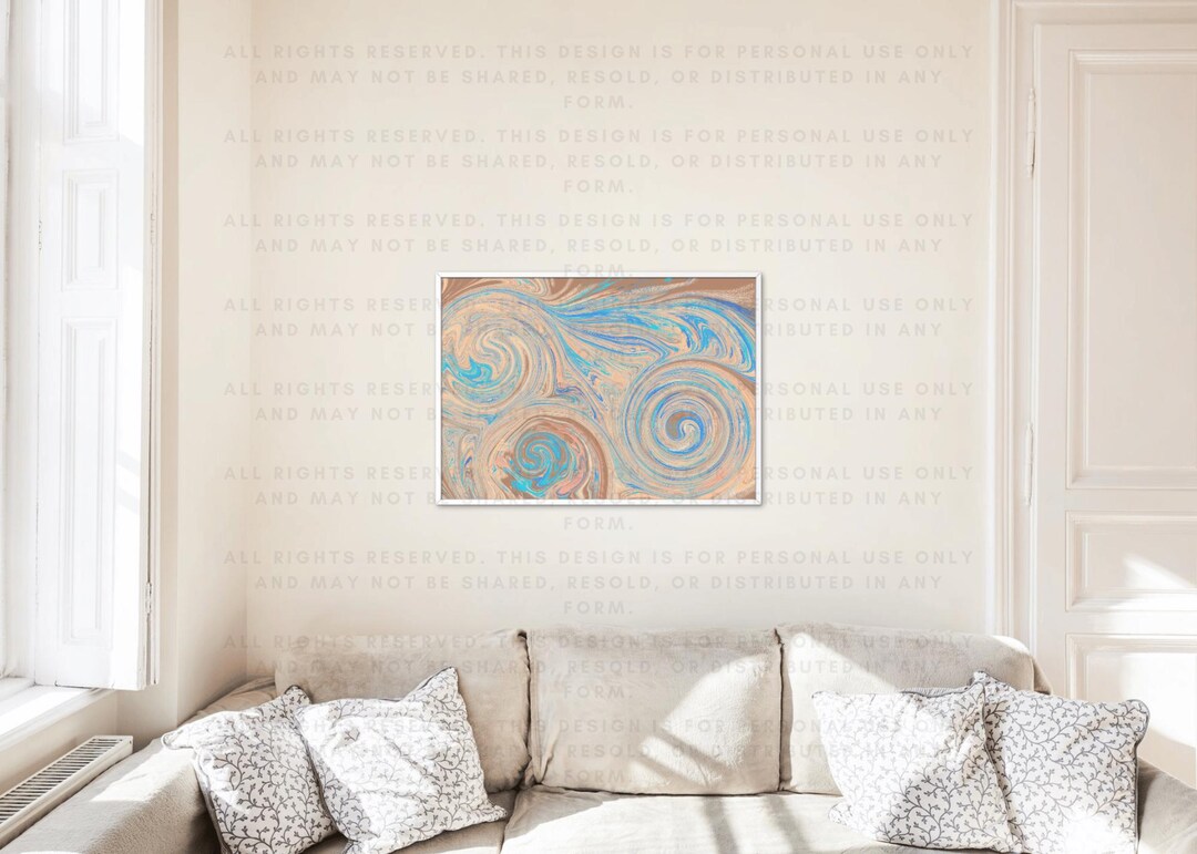 Abstract Printable Art - Instant Digital Spin Decor Update in Bold ...