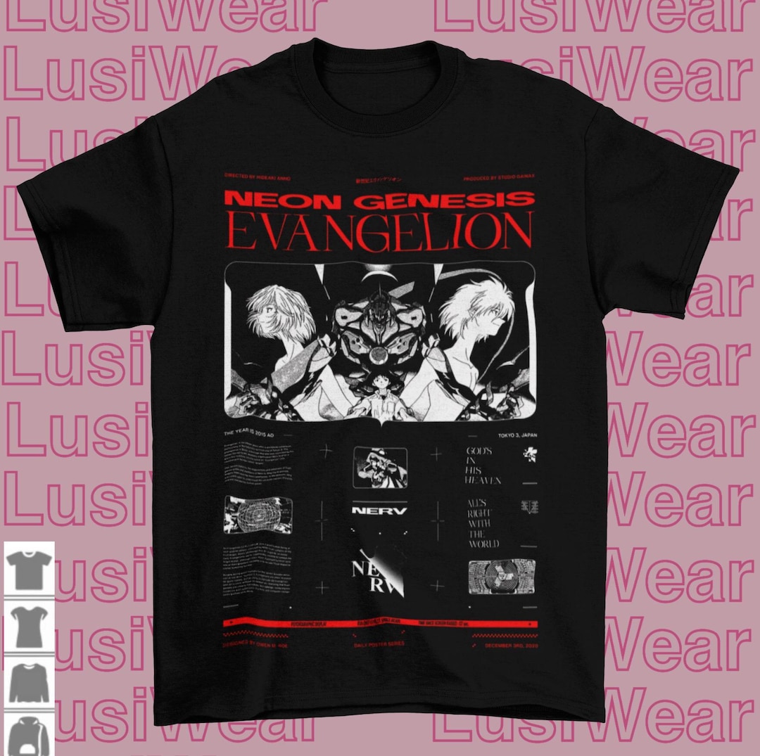 Limited Neon Genesis Tshirt -neon Genesis Evangelion - Evangelion Tee ...