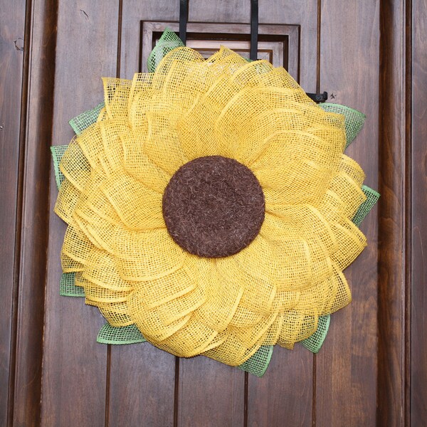 Burlap Sunflowers - Etsy