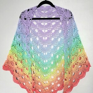 Handmade Crochet Virus Shawl Scarf Wrap - Etsy