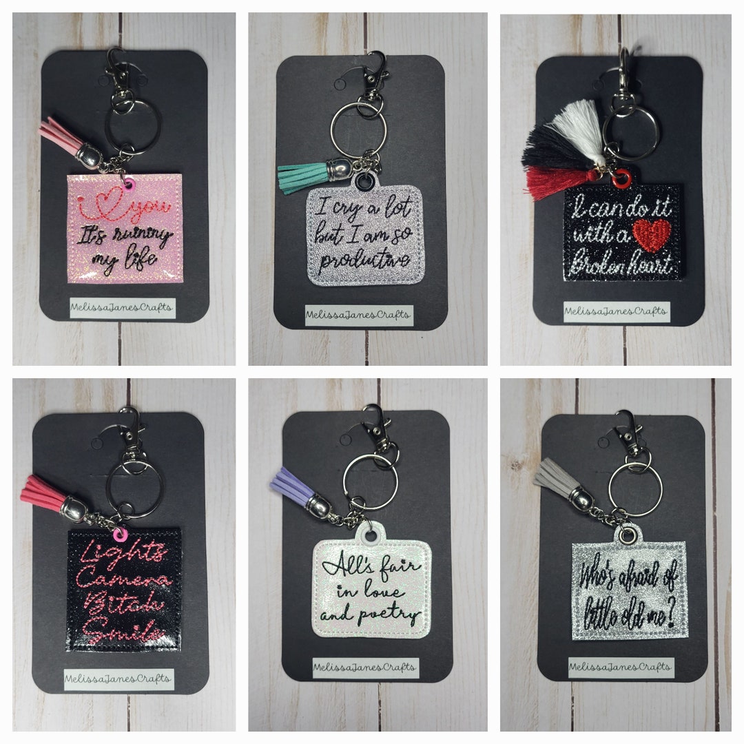 Handmade Taylor Swift Inspired Keychain Keyring - Etsy