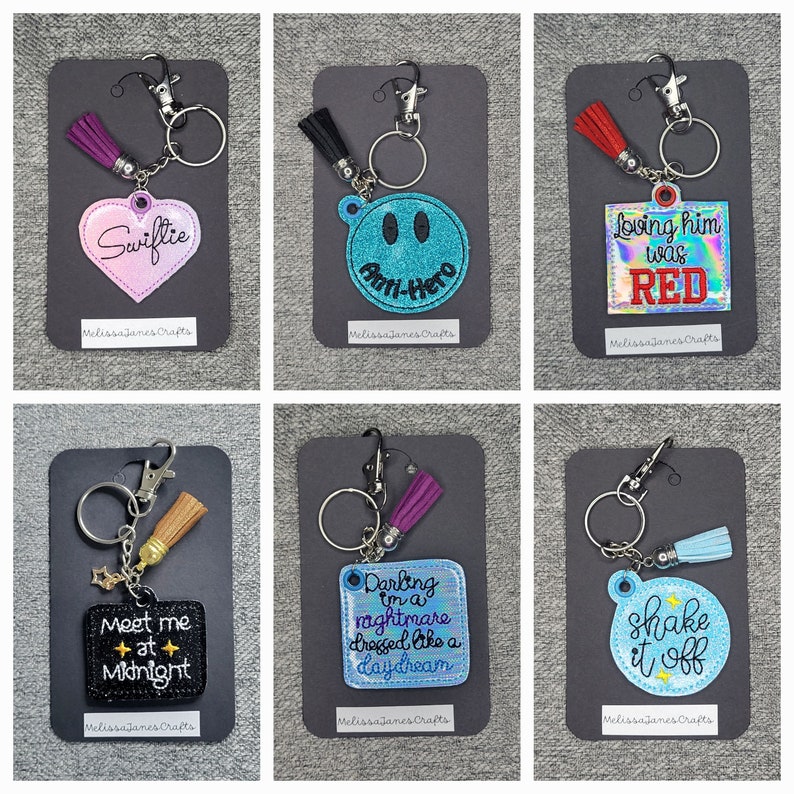 Handmade Taylor Swift Inspired Keychain Keyring - Etsy