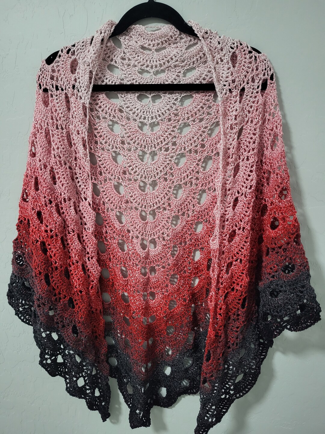 Handmade Glitter Shimmery Elegant Crochet Virus Shawl Scarf Wrap - Etsy