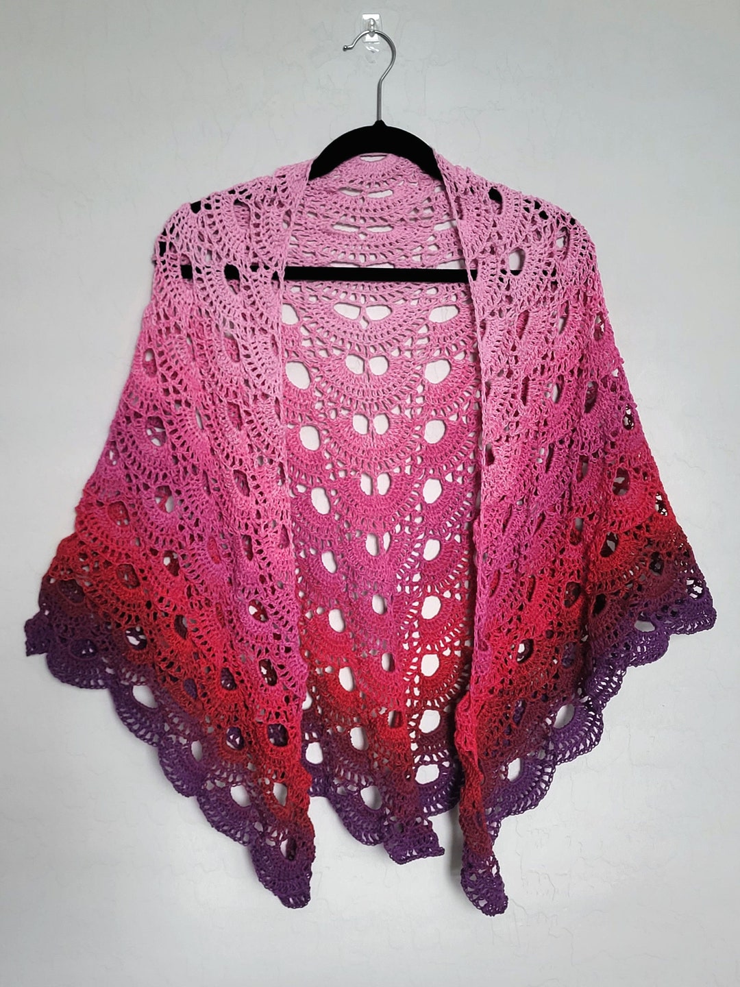 Handmade Crochet Virus Shawl Scarf Wrap - Etsy