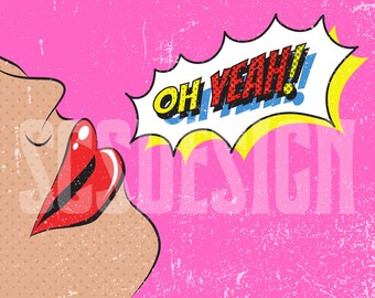 OH YEAH! Wall Art Print (digital Download) - Etsy
