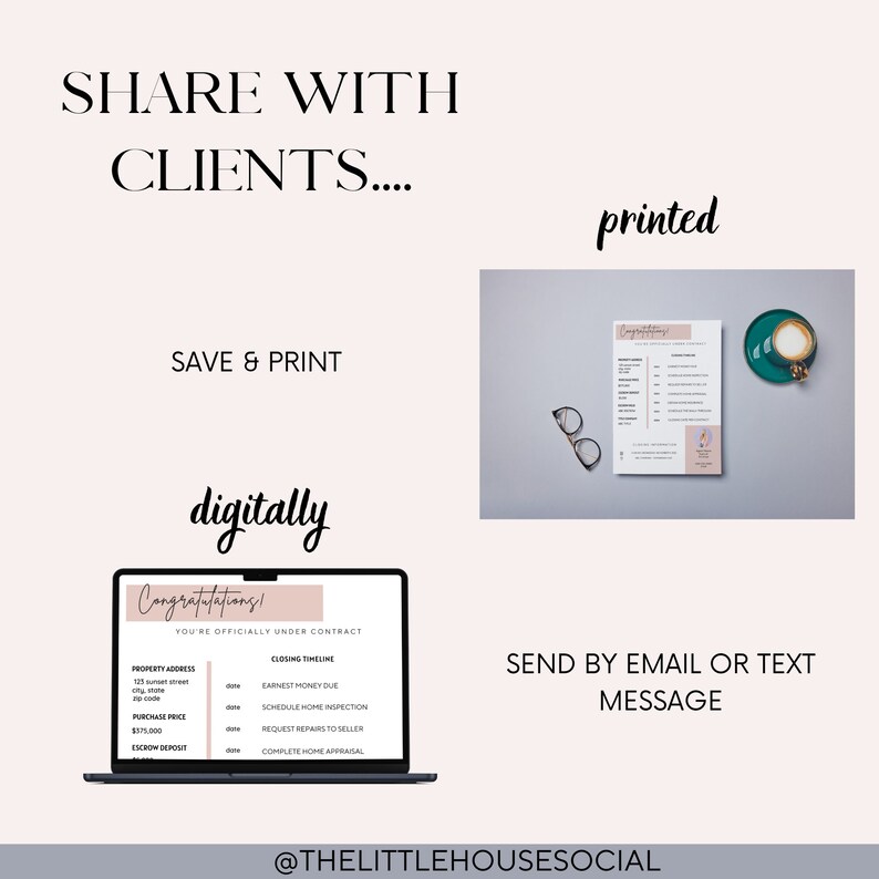 Under Contract Timeline for Real Estate Transaction Timeline - Etsy