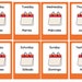 Bilingual Printable Flashcards: English and Spanish | Days of the Week ...
