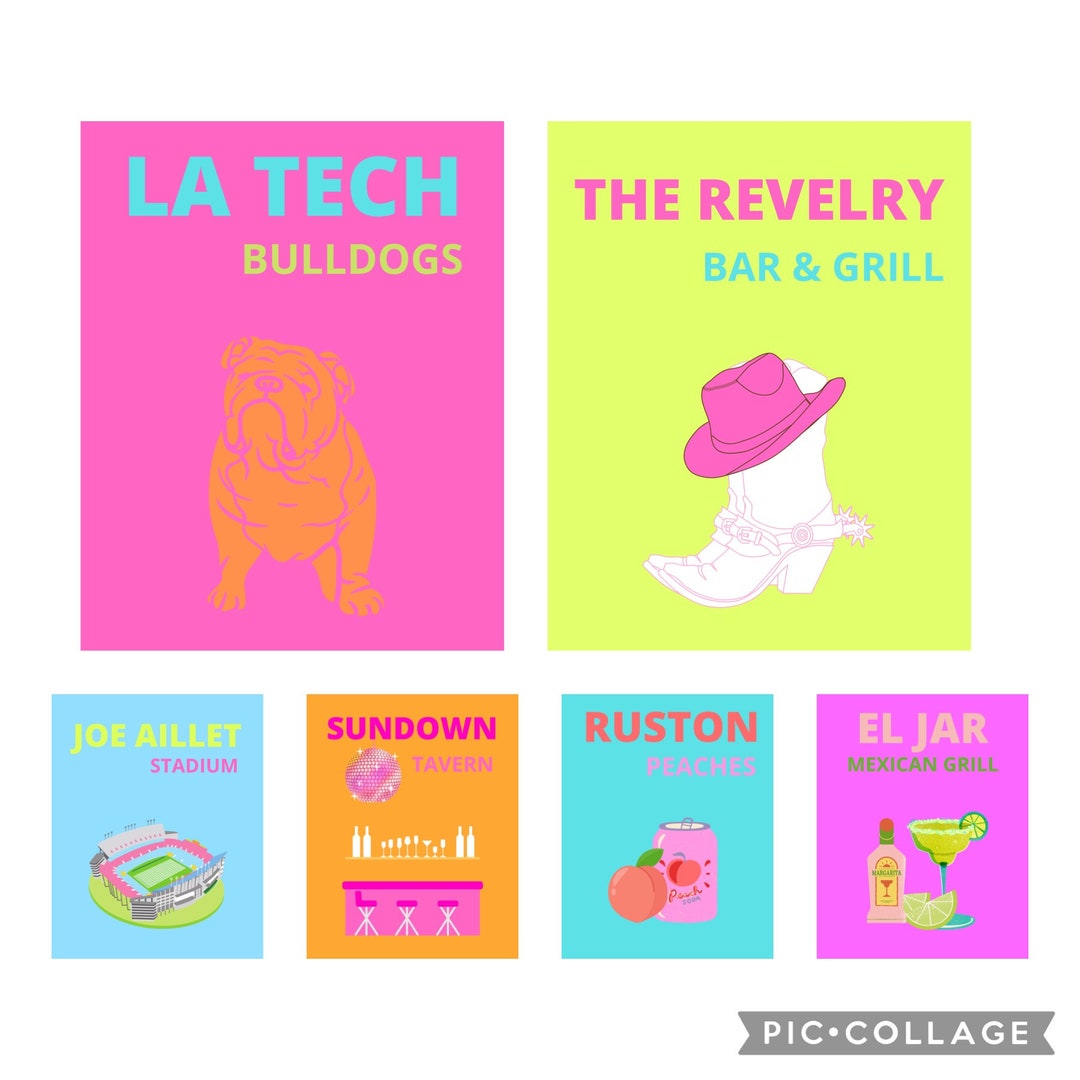 LA TECH Preppy Prints (digital Download) - Etsy