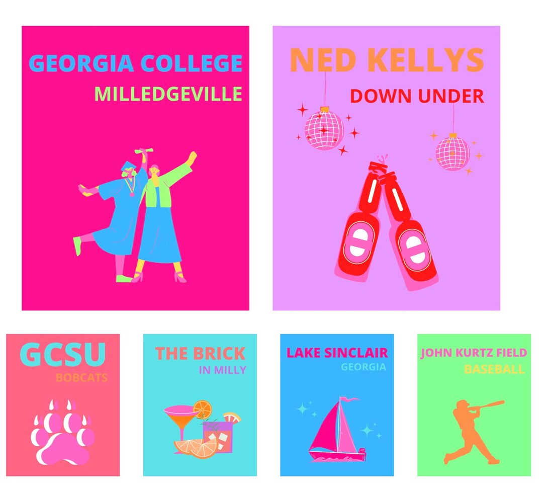 GEORGIA COLLEGE Preppy Print (digital Download) - Etsy