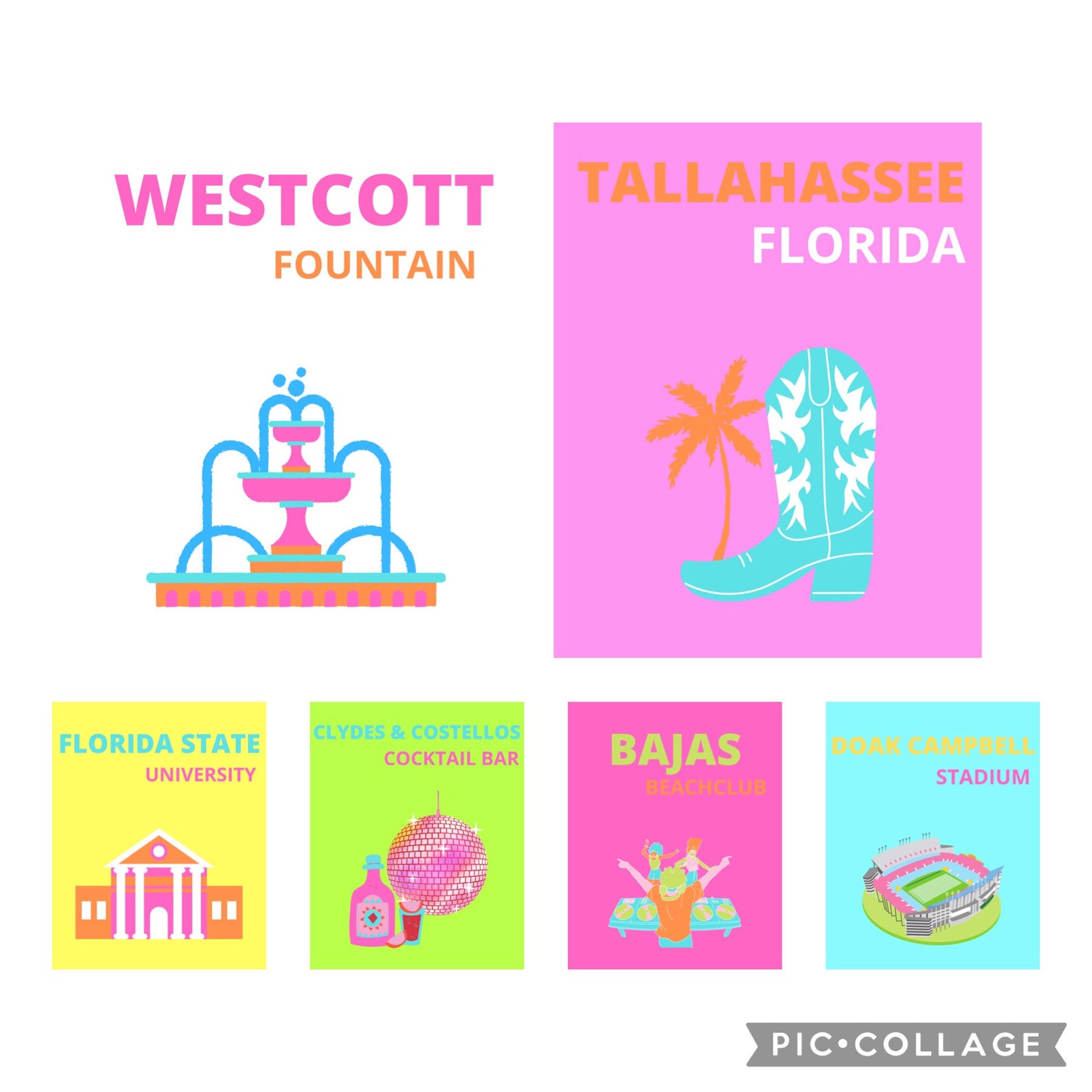FSU Preppy Prints DIGITAL DOWNLOAD - Etsy