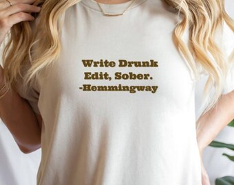 Write Drunk Edit - Etsy