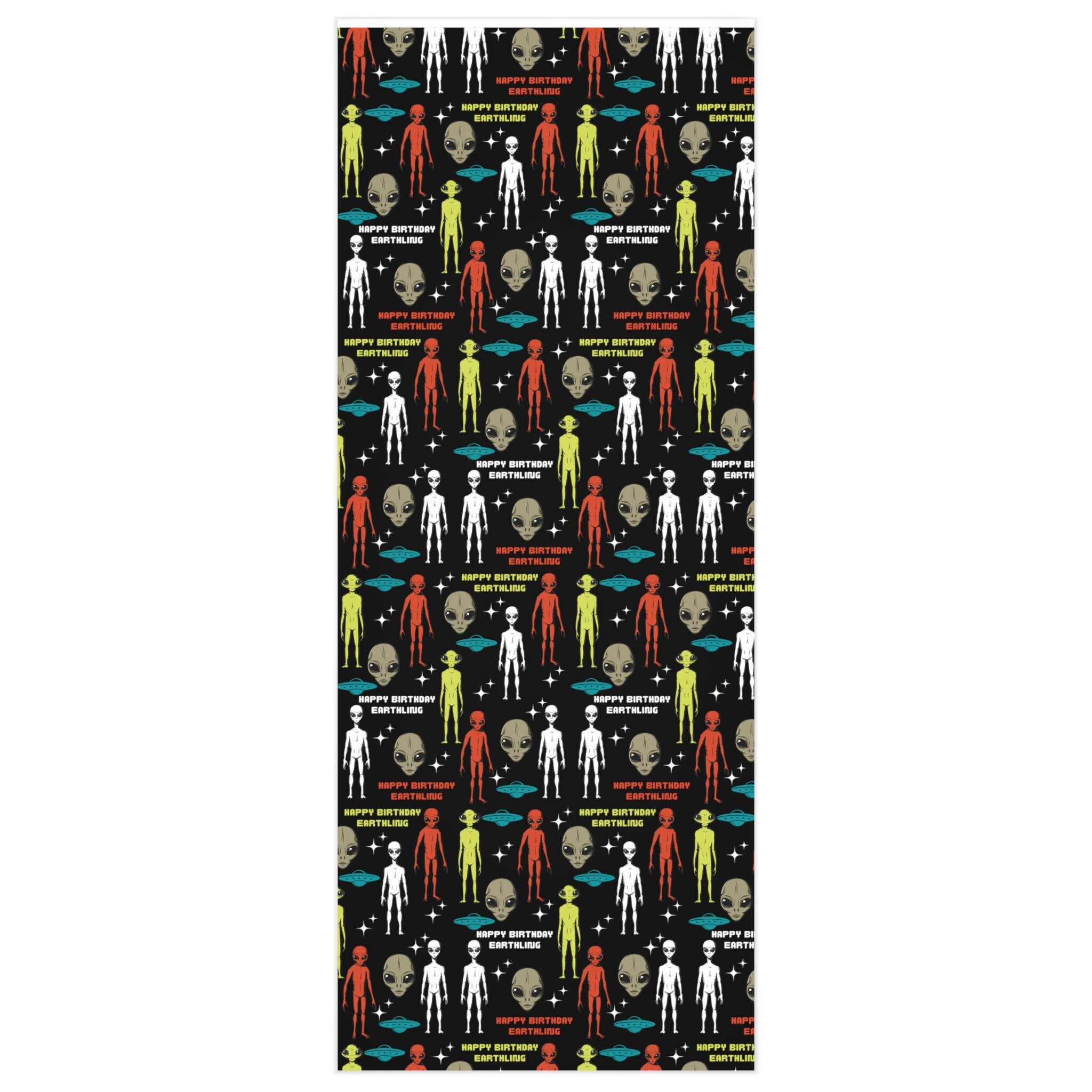 Alien Wrapping Paper, Custom Wrapping Paper, Sci Fi Wrapping Paper ...