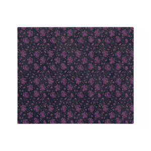 Dark Fall Aesthetic Throw Blanket, Dark Moody Throw Blanket, Dark Peony ...