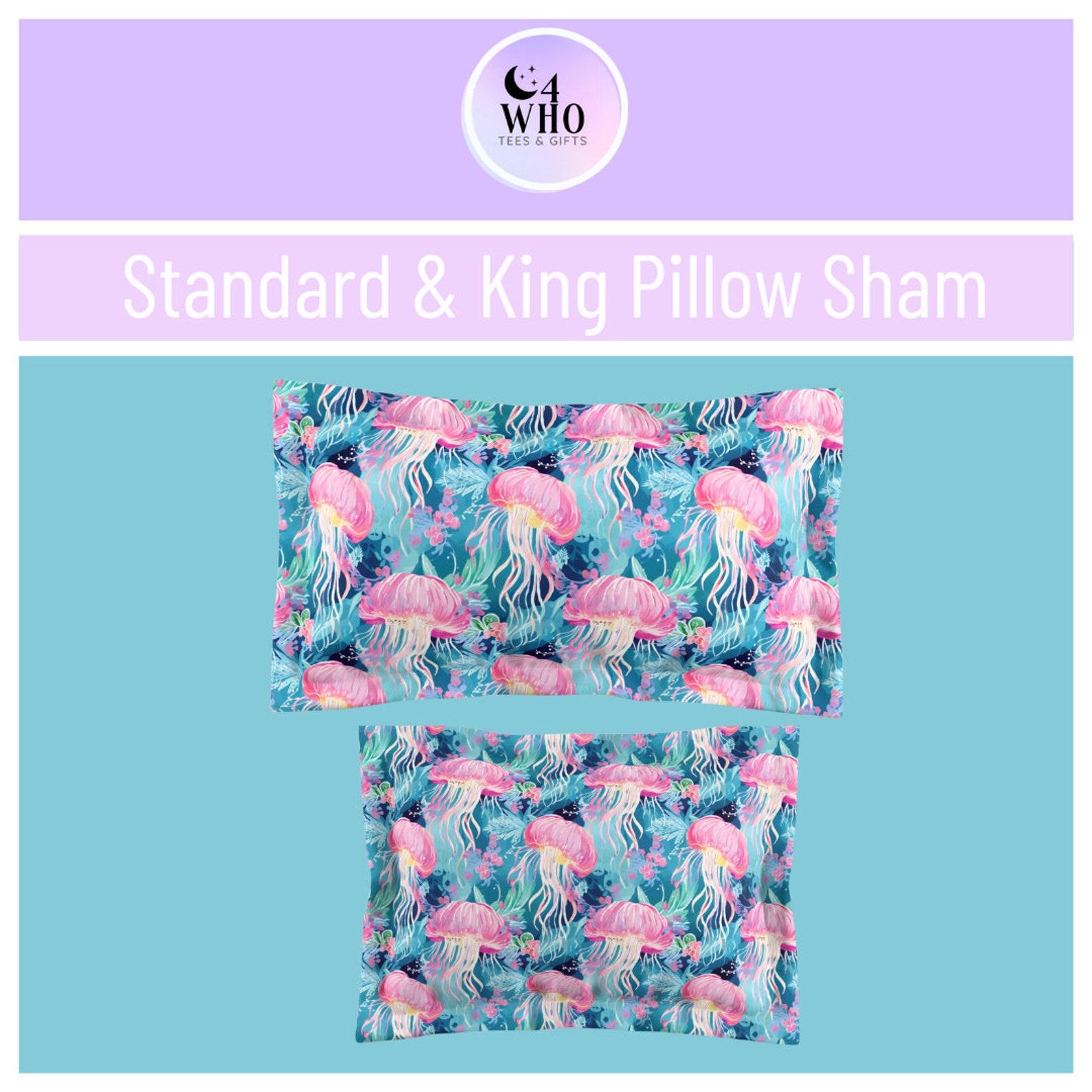 Coastal Pillow Shams, Preppy Pastel Pillow Shams, Beachy Home Decor ...