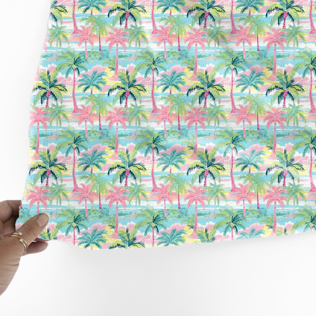Preppy Palm Tree Blanket, Preppy Coastal Throw Blanket, Coastal Home ...