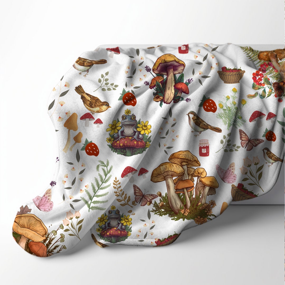 Cottagecore Blanket, Vintage Vibes Blanket, Custom Throw Blanket, Soft ...