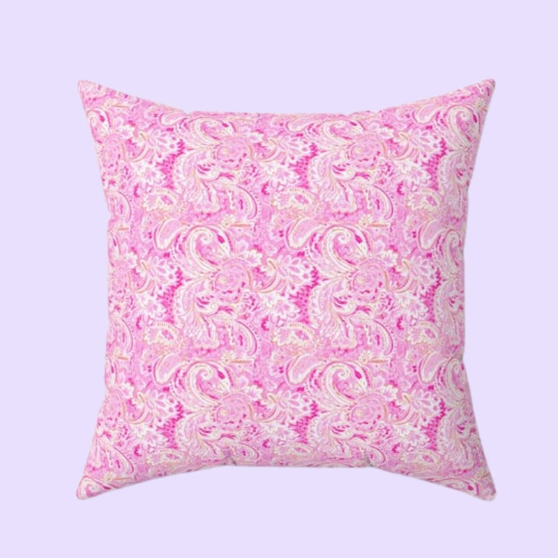 Pink Throw Pillow - Etsy