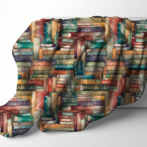 Book Lovers Throw Blanket, Gifts for Readers, Reading Blanket, Book ...