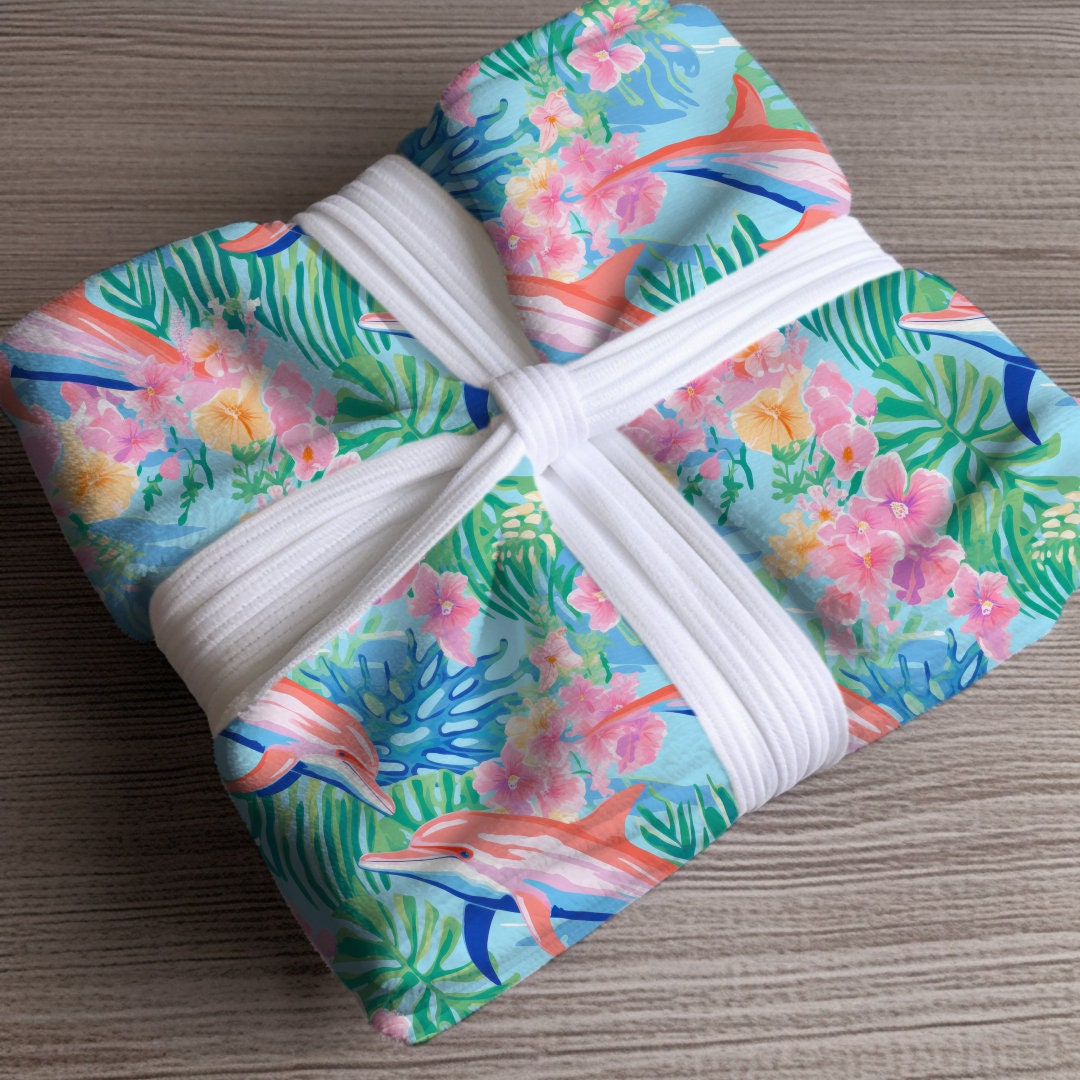 Preppy Home Decor, Preppy Room Decor, Coastal Blanket, Dolphin Blanket ...