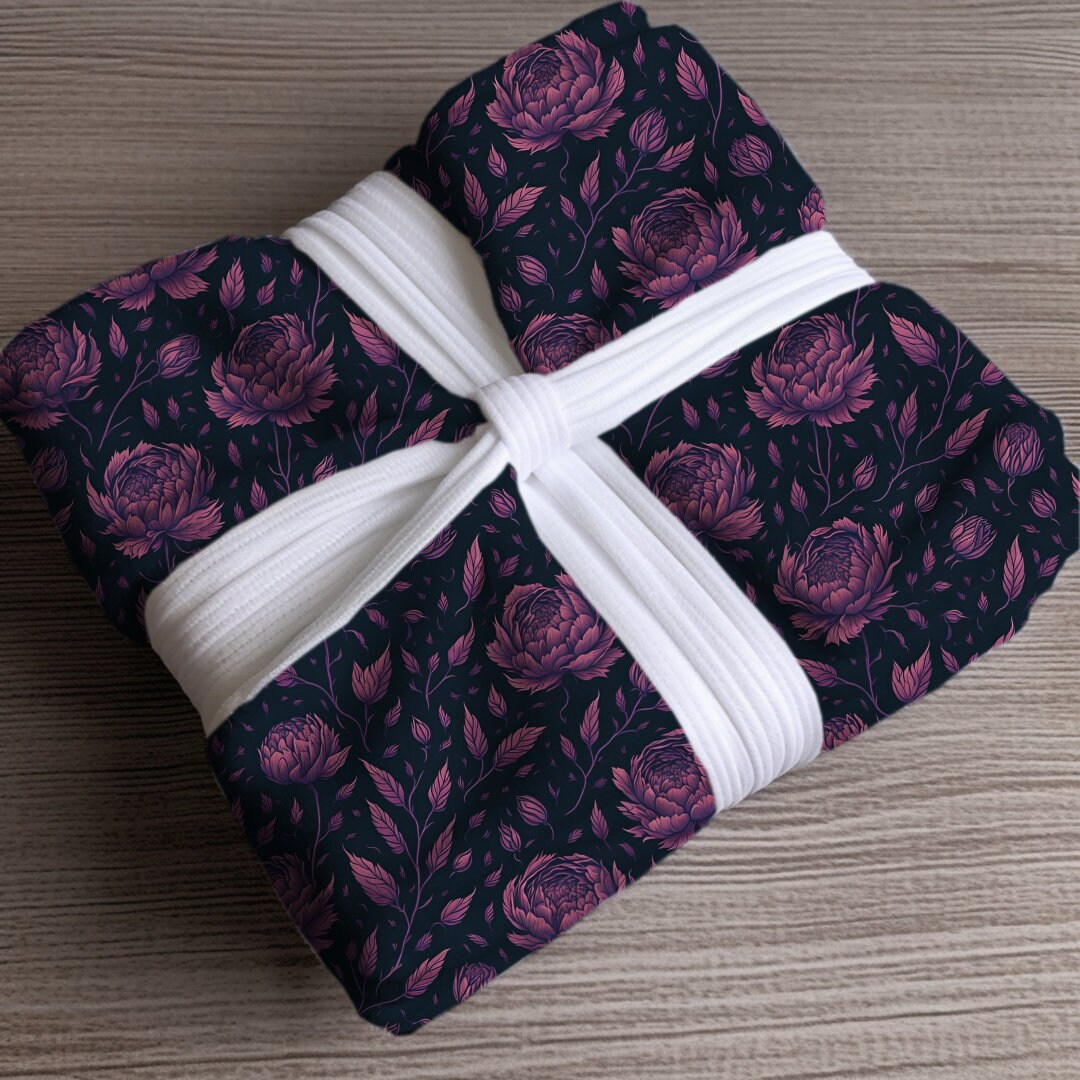 Dark Fall Aesthetic Throw Blanket, Dark Moody Throw Blanket, Dark Peony ...