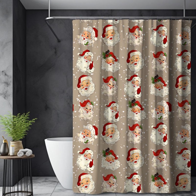 Christmas Shower Curtain - Etsy