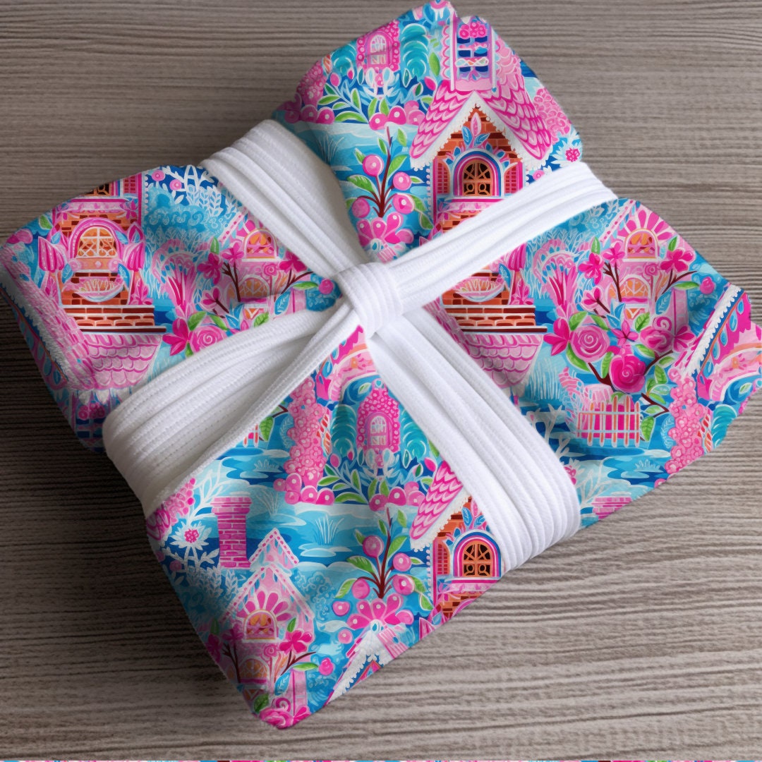 Preppy Gingerbread House Throw Blanket, Cute Gingerbread House Blanket ...