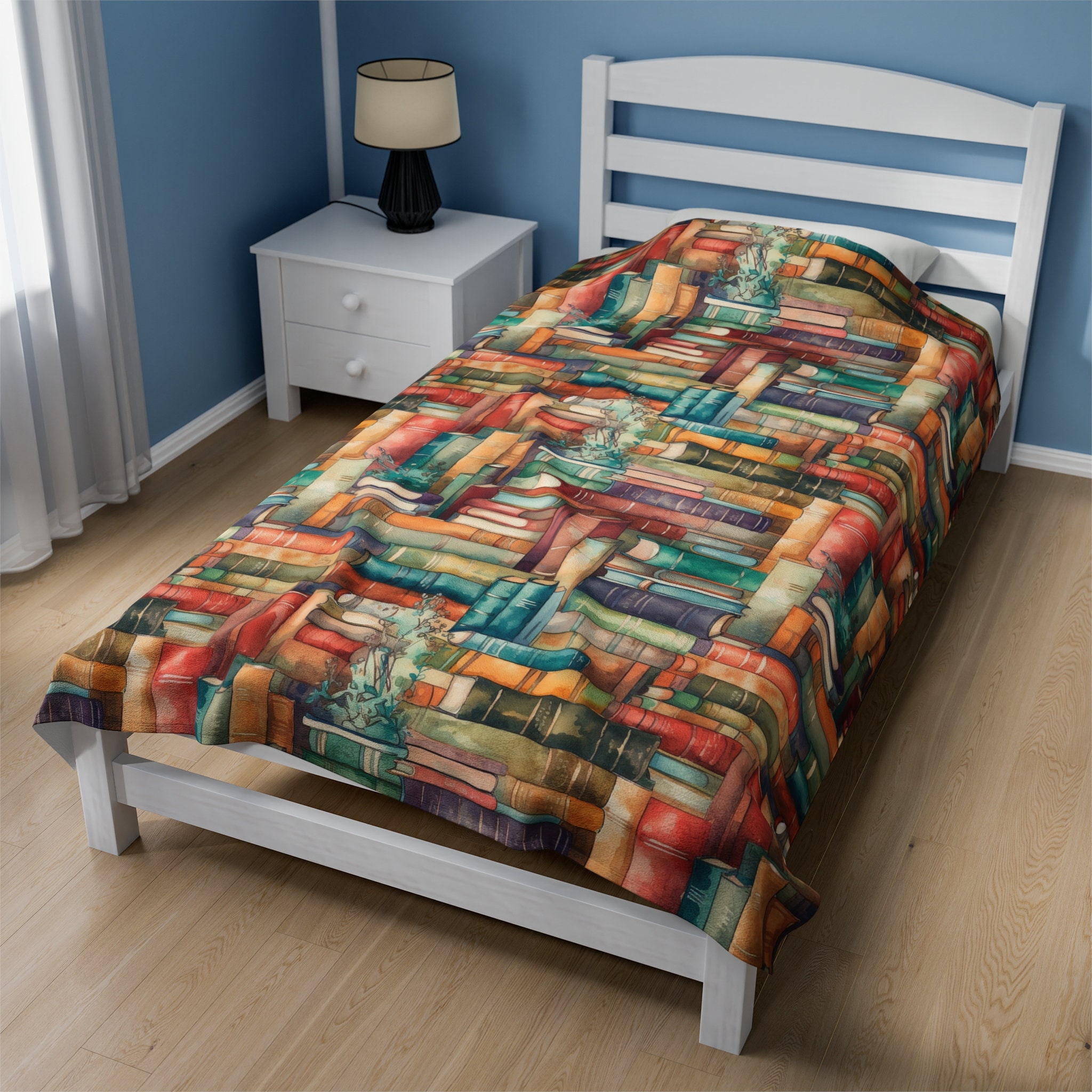 Book Lovers Throw Blanket, Gifts for Readers, Reading Blanket, Book ...