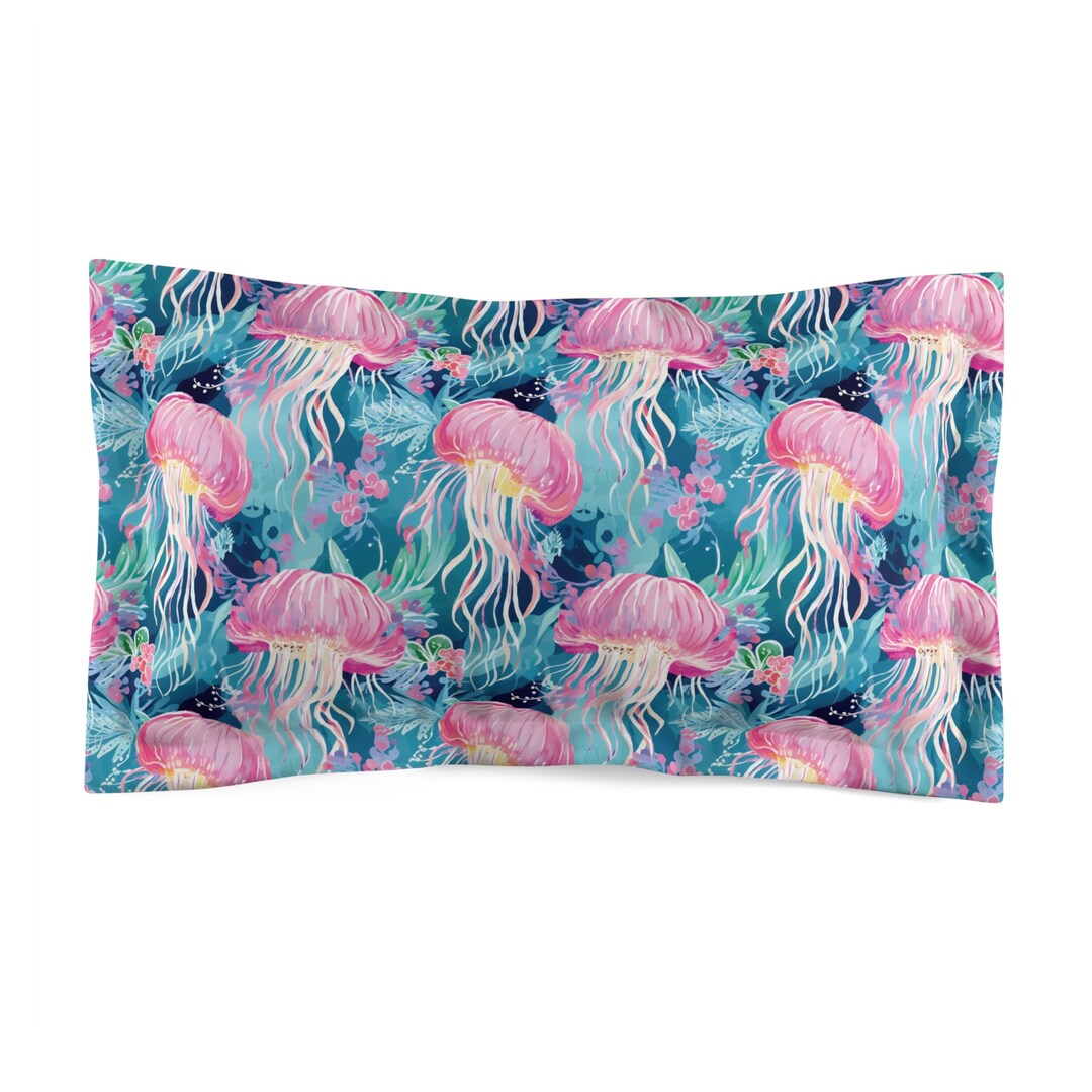 Coastal Pillow Shams, Preppy Pastel Pillow Shams, Beachy Home Decor ...