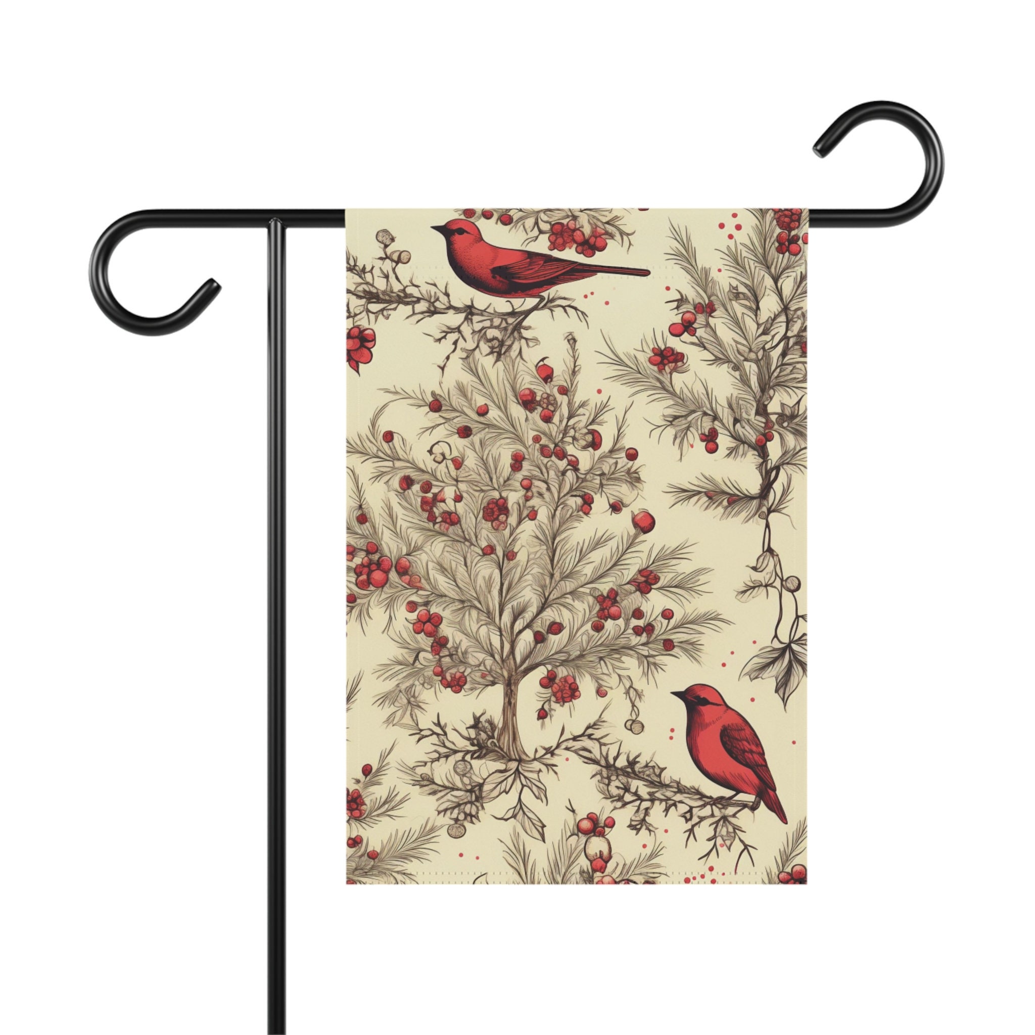 Winter Cardinal Bird Garden & House Banner, Cardinal Flag Banner ...