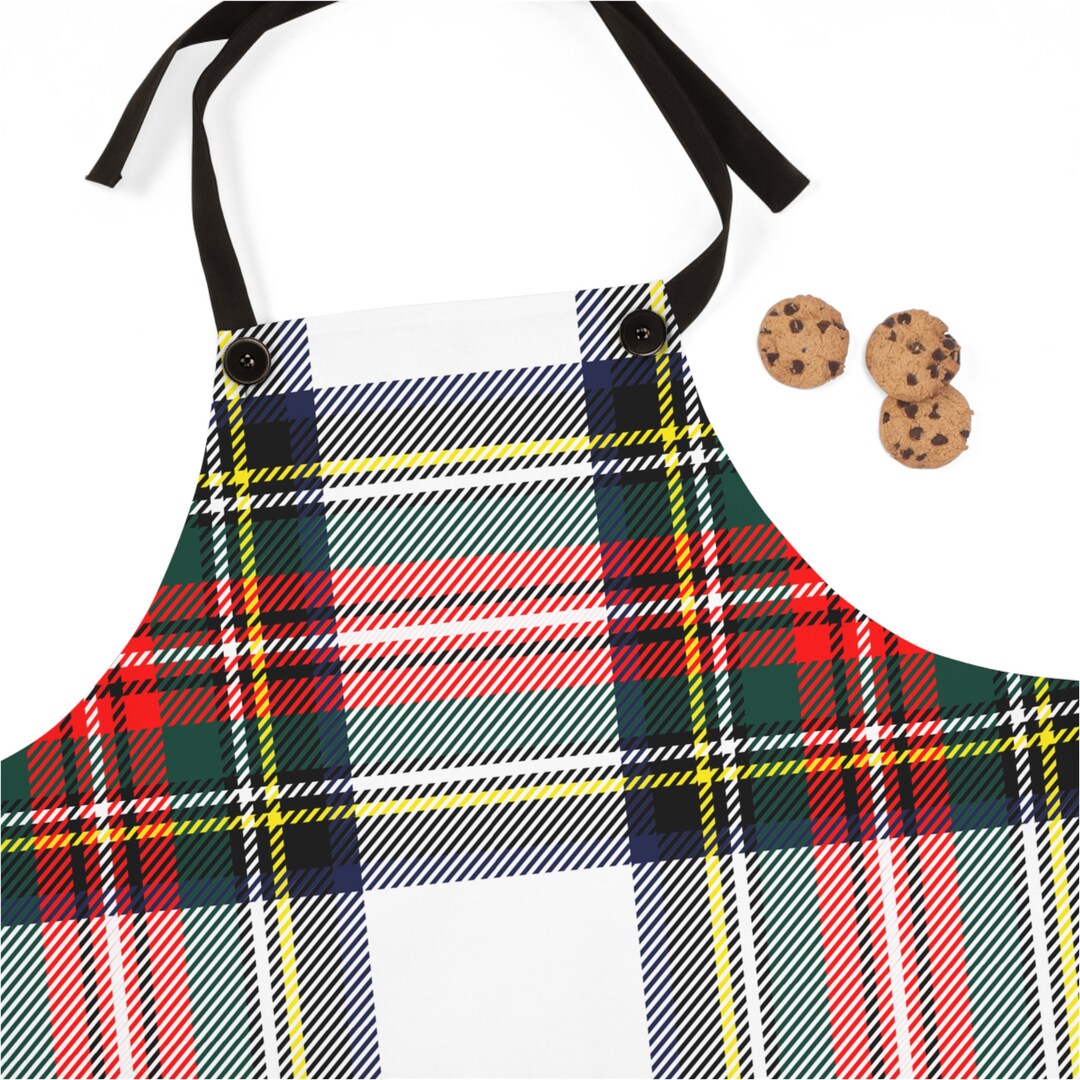 Plaid Christmas Apron Design 1 - Etsy