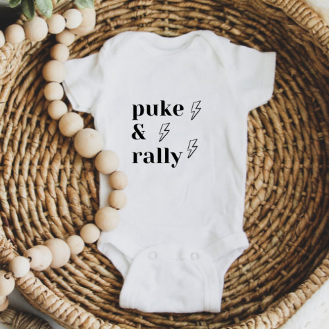 Puke and Rally, Rockstar Baby, Baby Bodysuit, Baby Onesie, Baby Shower ...