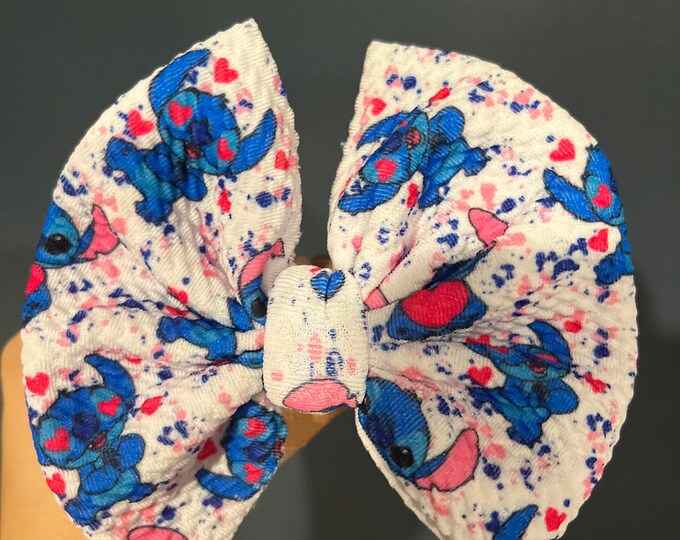 Stitch Hairbow Lilo & Stitch Hairbow Stitch Hairbows Stitch Bow Stitch ...