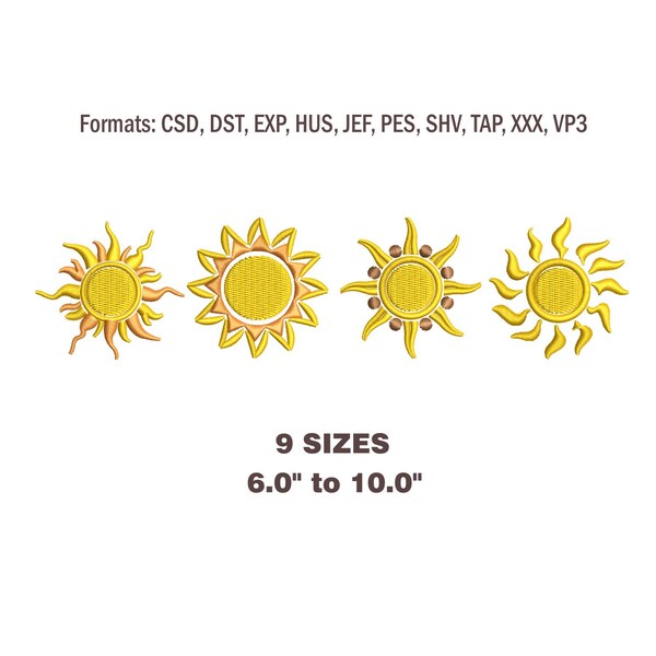 Sun Applique - Etsy