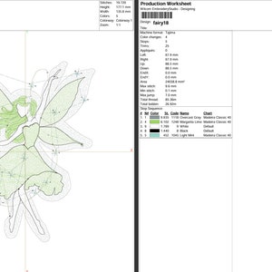 Fairy Embroidery Design, Faerie Pattern for Embroidery Machine, Fae ...