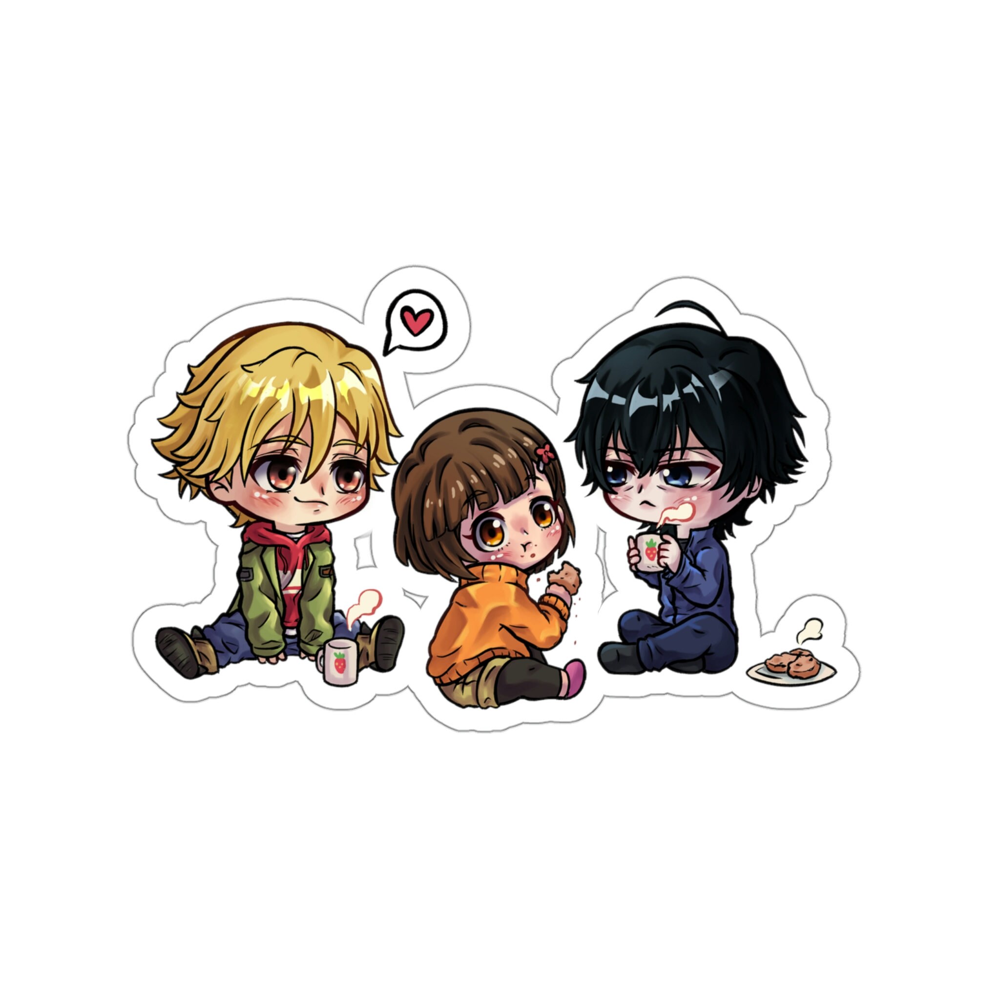 Buddy Daddies Anime Sticker Japanese Kawaii Chibi Cartoon Sticker for ...