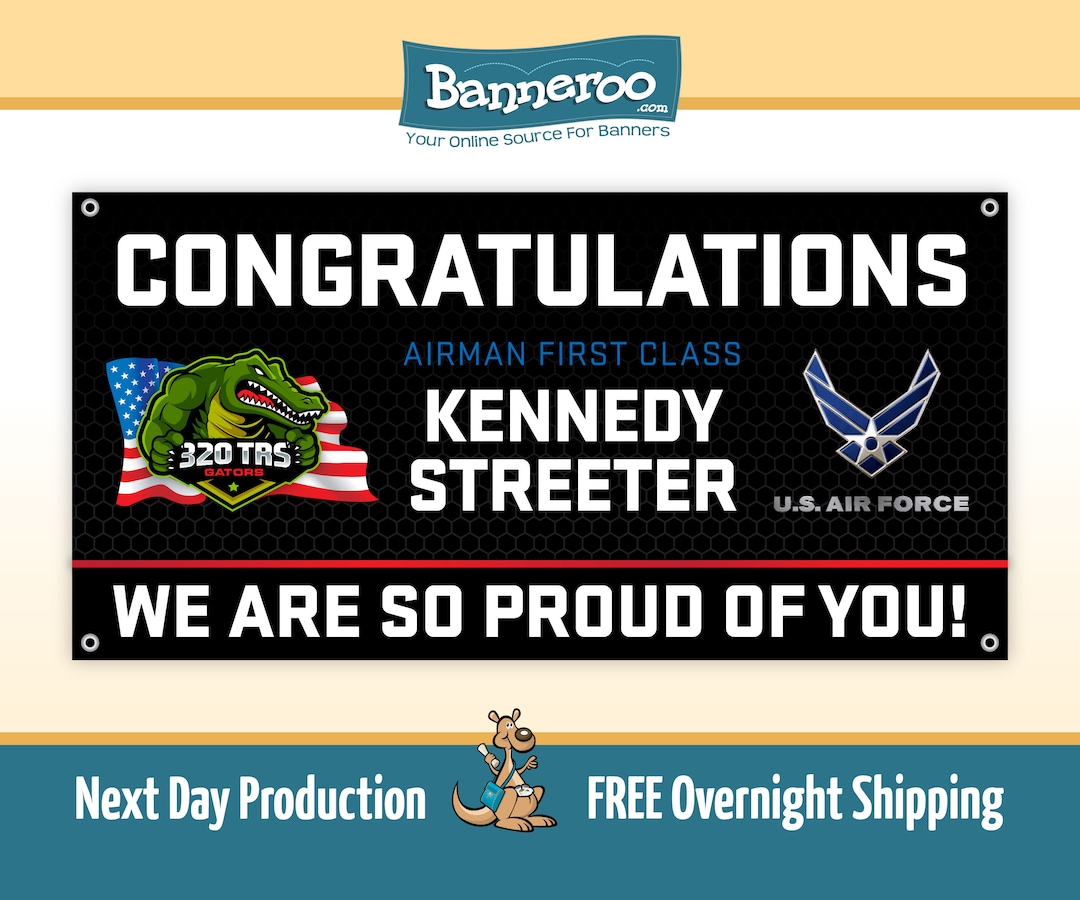 Air Force Banner 320 TRS Gators | Air Force Congratulations Banner ...