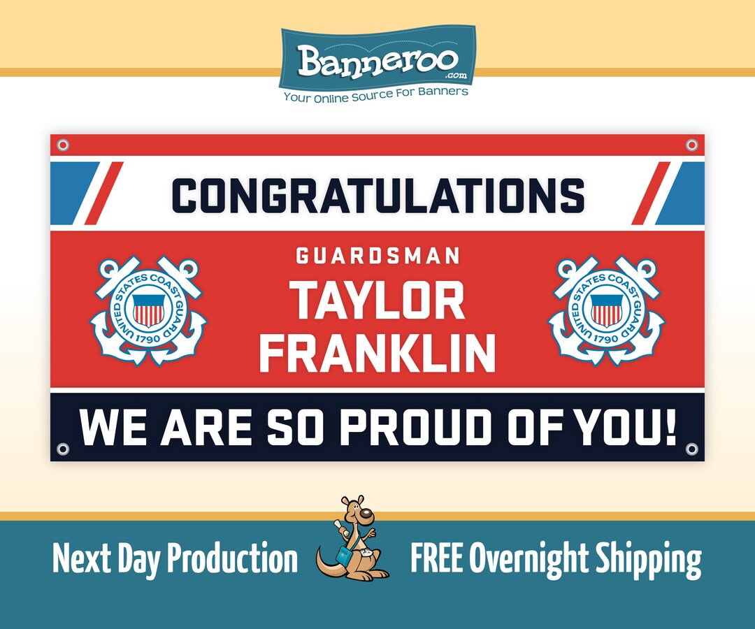 Coast Guard Banner / Coast Guard Welcome Home Banner / Coast Guard ...