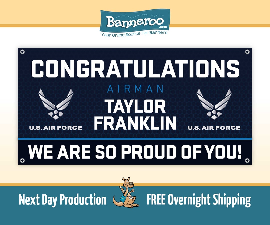 Air Force Banner | Air Force Congratulations Banner | BMT Graduation ...