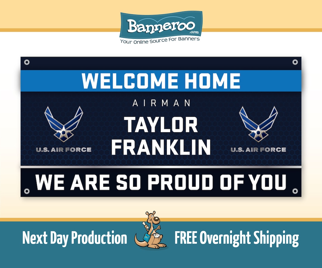 Air Force Welcome Home Banner: Military Celebration - Etsy