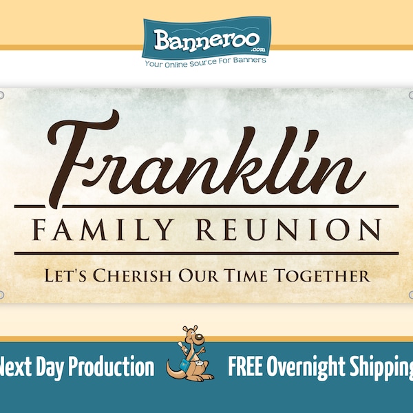Reunion Banner - Etsy