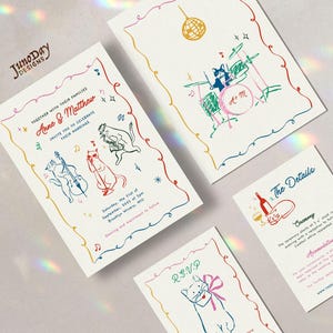 funky wedding invitations