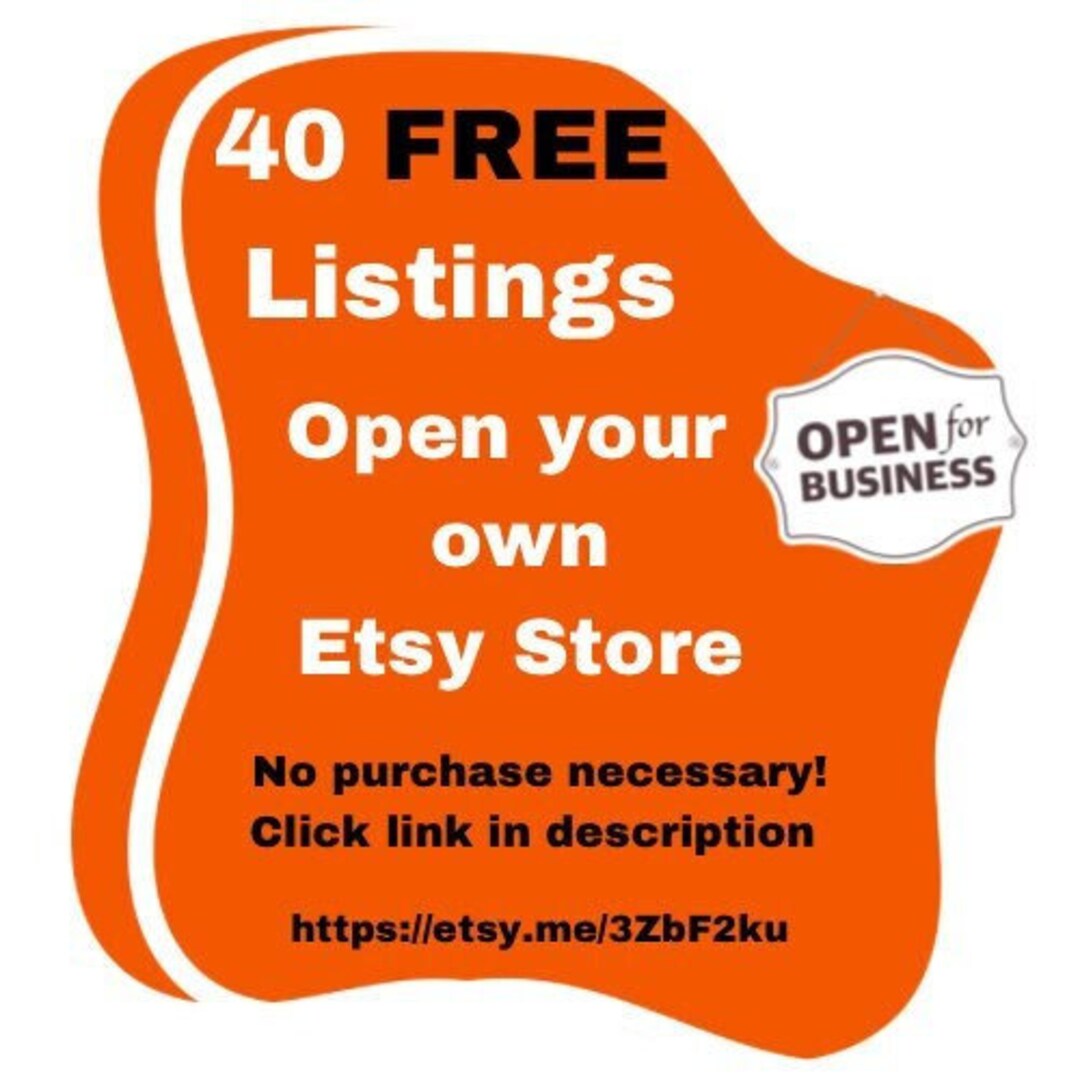 40 Free Etsy Listings No Purchase Necessary Open New Etsy Store With 40 ...