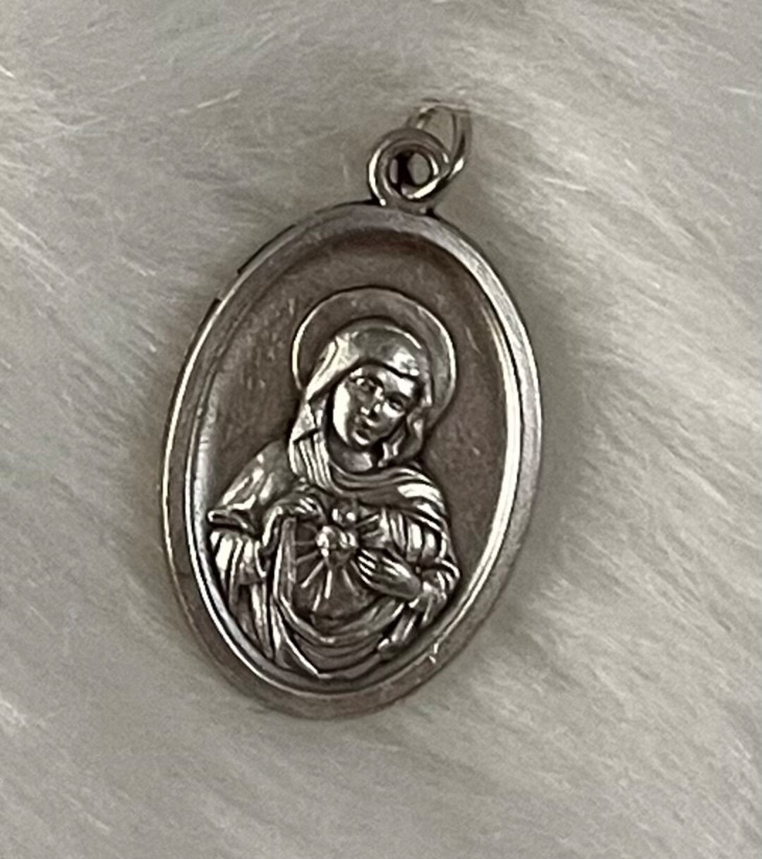 Sacred Heart of Mary, Strength and Protection Medal, Catholic Gift ...