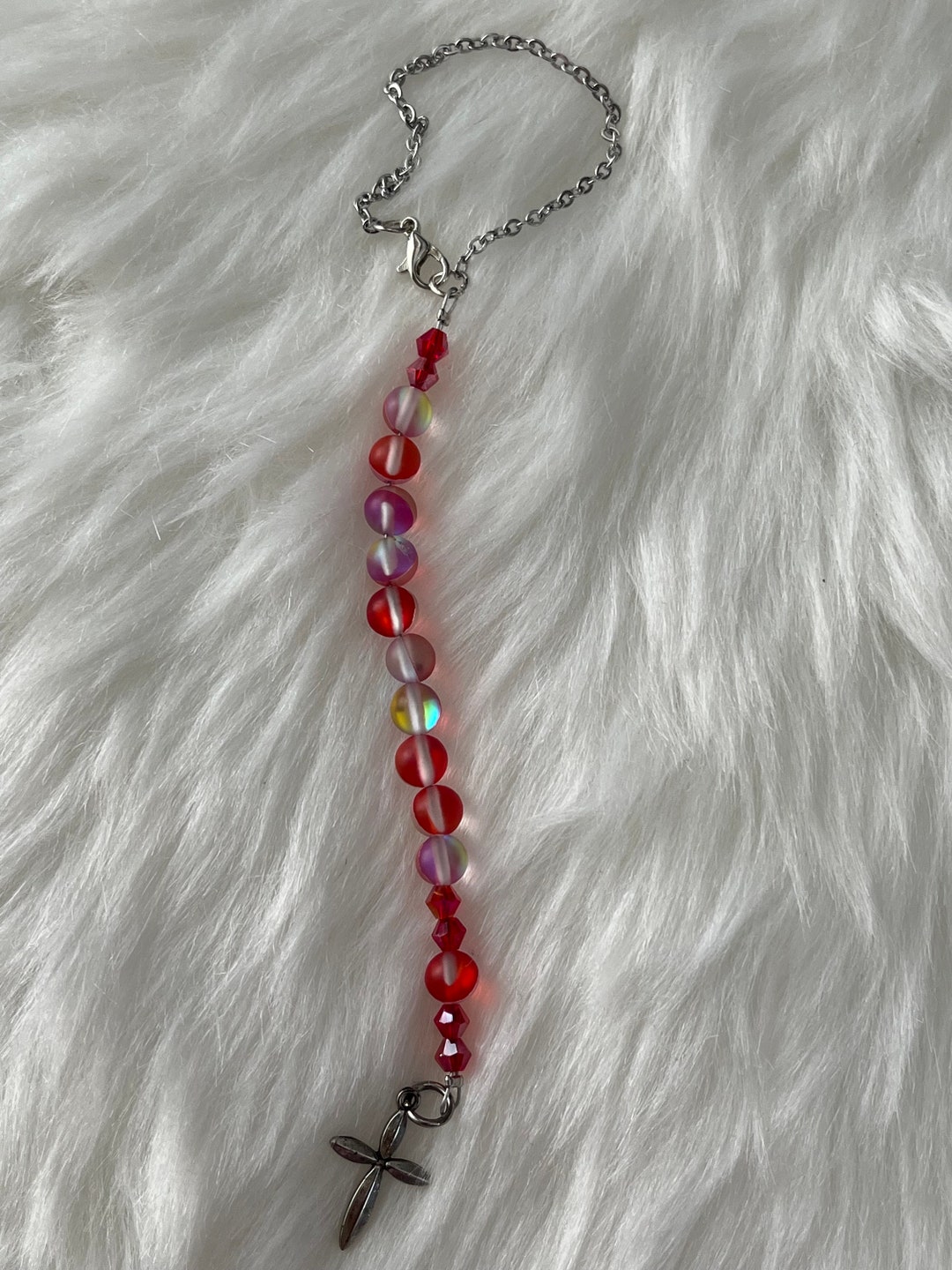 Red Catholic Decade Rosary, Catholic Gift, Mini Rosary, Car Rosary ...