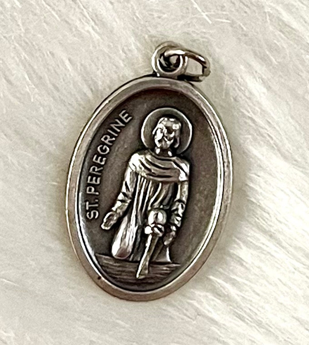 Saint Peregrine Medal, Patron Saint of Cancer, St Peregrine Medal ...