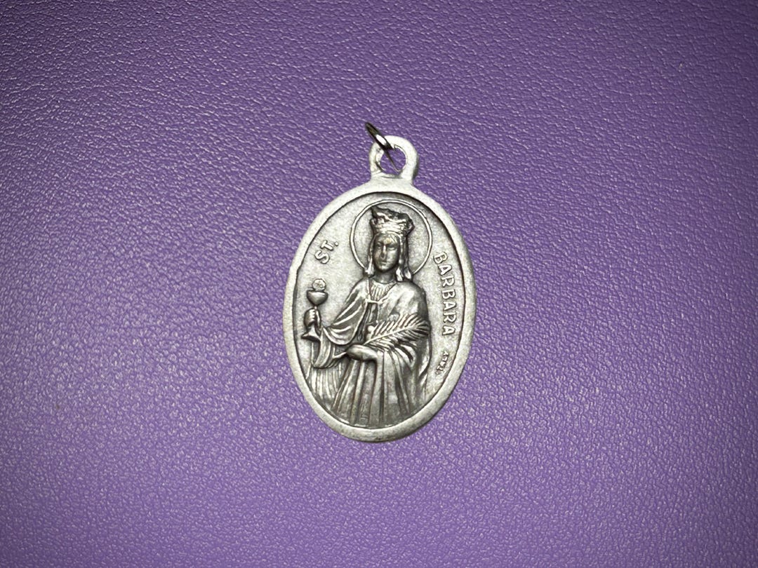 Saint Barbara Medal, Pray for Us, Patron Saint of Protection, Storms ...