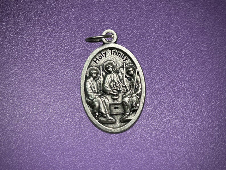 Holy Trinity Medal, Father and Son Holy Spirit Medal, Ruega Por ...